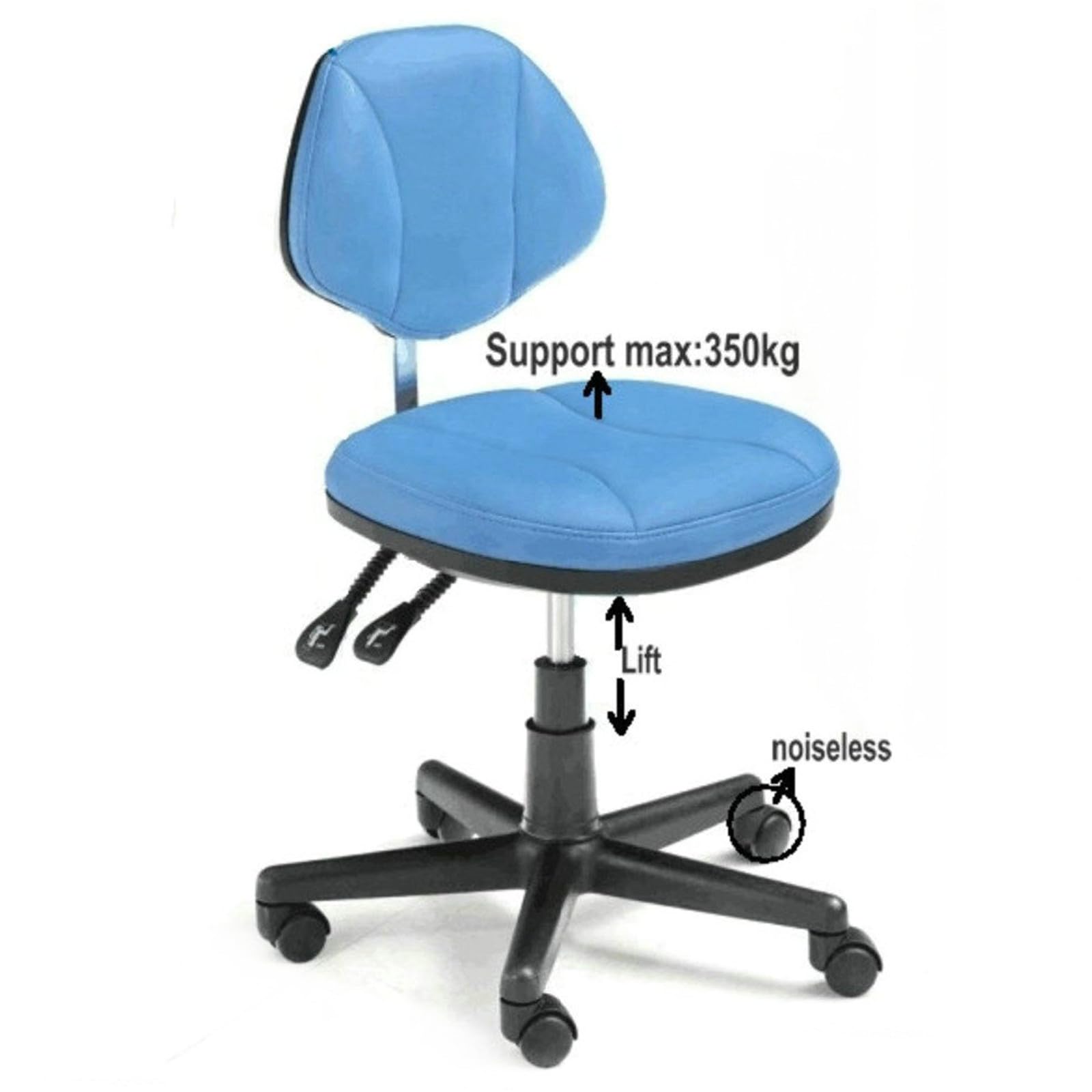 BoNew Dental Mobile Chair Dentist's Chair Doctor's Stool PU Leather HS-6 13 Colors