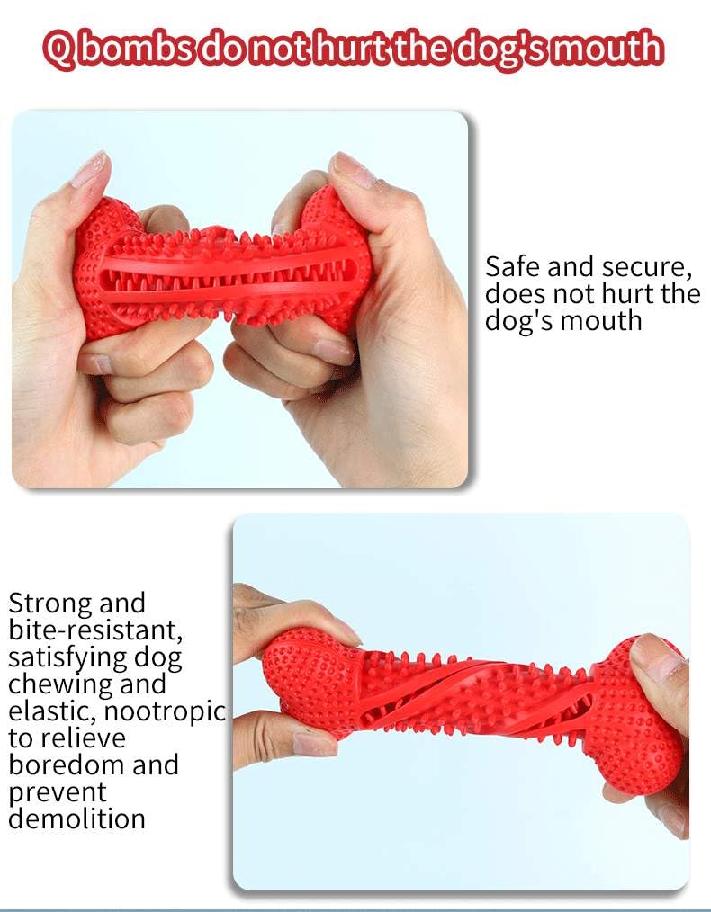 Teething Buddy: Dental Dog Chew Bone Toy for Puppies. (Green)