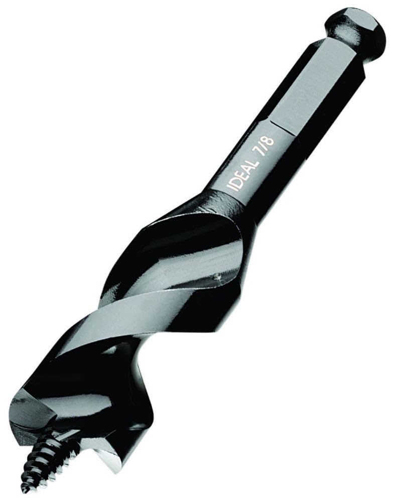 IDEAL Electrical 35-866 Mini Utility Bit Augers 4-3/4 in. Auger 7/8 in. Drill Bit Single-Helix Head