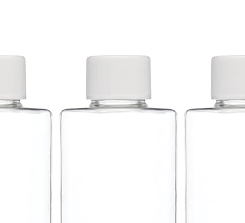Cadet Home Solutions USA-Made Refillable Bottles (Plastic Screw-Top 3pack 4oz)