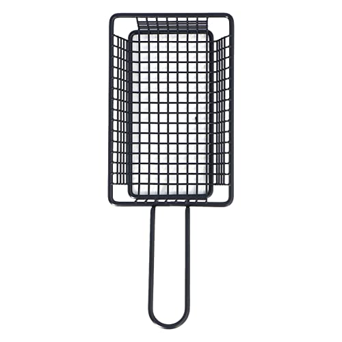 Fryer Basket, Food Grade 304 Stainless Steel Strong Durable Safe Fry Basket, Lightweight Simple Convenient Drainage Thickened Fry Baskets with Handle, for Restaurant(Long)