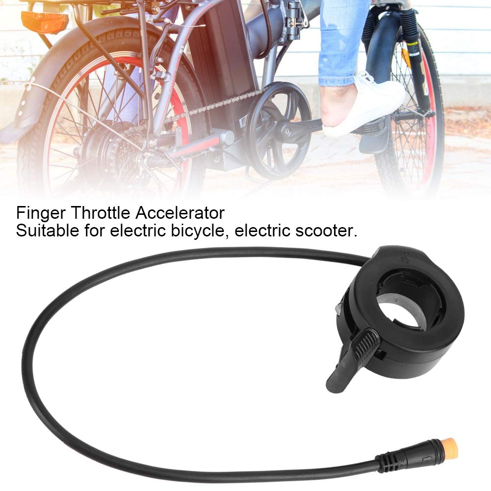 Alomejor 130X Thumb Throttle Speed Control Accessories E Bike Electric Bicycle Thumb Throttle Waterproof Connector for Electric Scooters