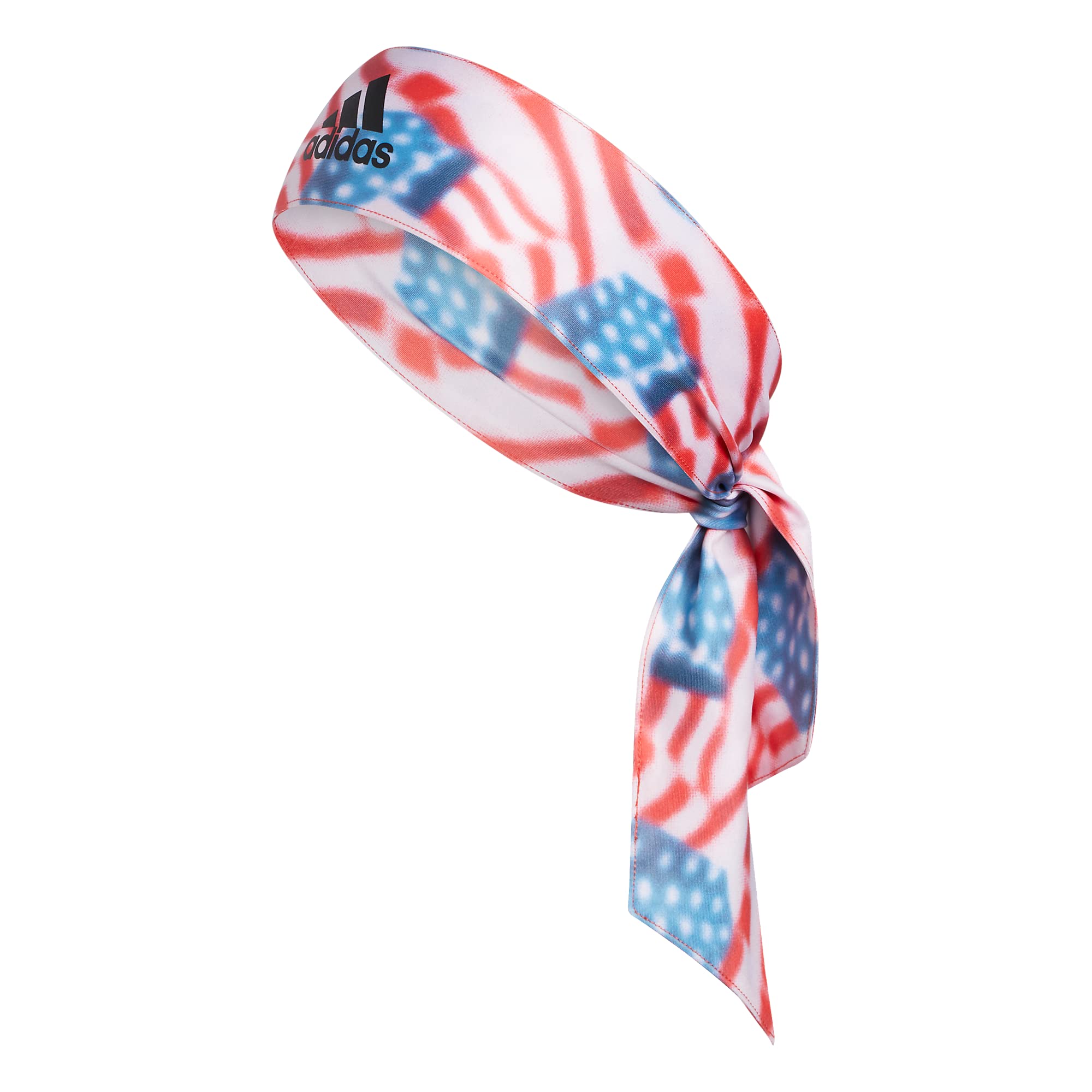 adidas Alphaskin Tie Headband, Hazy Rose/White, One Size