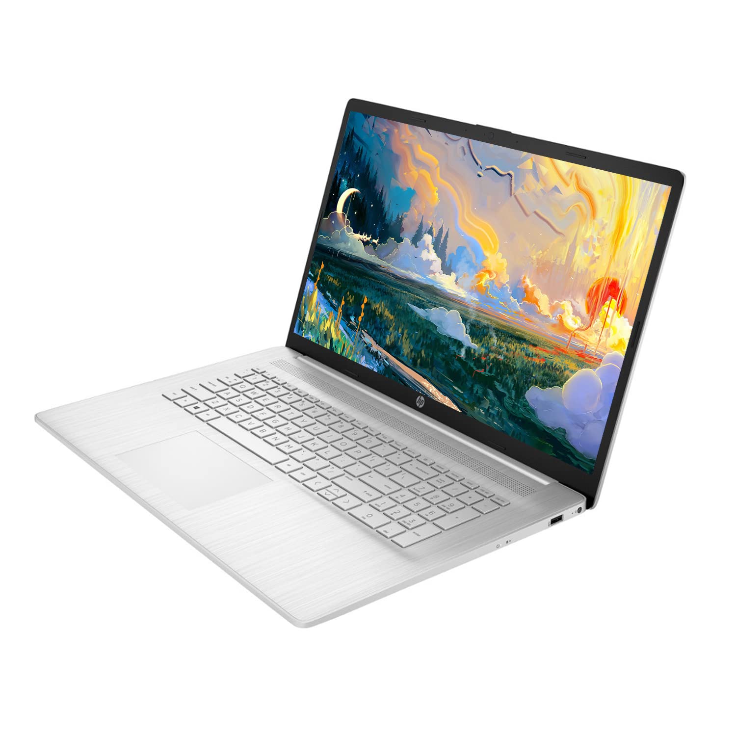HP 17 Laptop, 17.3” HD+ Display, 11th Gen Intel Core i3-1125G4 Processor, 8GB RAM, 256GB SSD, Wi-Fi, HDMI, Webcam, Windows 11 Home, Silver