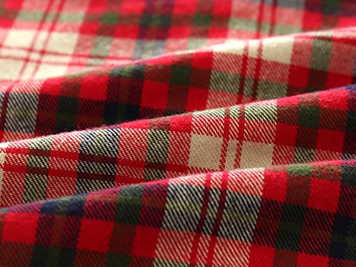 Kimocat Baby Boy Casual Suit 2pcs Cotton Long Sleeve Plaid Button-Down Shirt Pant Outfits Clothes Set (6/12M)