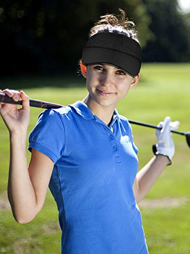 5 Pieces Sports Sun Visor Hats Mesh Visor Adjustable Sun Athletic Visor Cap for Men Women Daily Golf Running Outdoor Sports