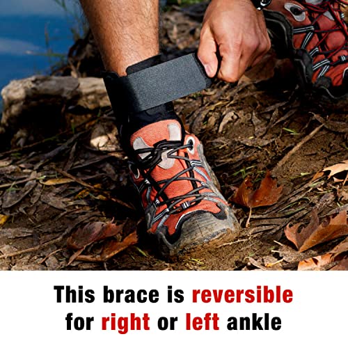 ACE Brand Deluxe Adjustable Ankle Stabilizer, Firm Stabilizing Support for Weak, Sore or Injured Joints, Adjustable Ankle Brace, Breathable, One Size Fits Most