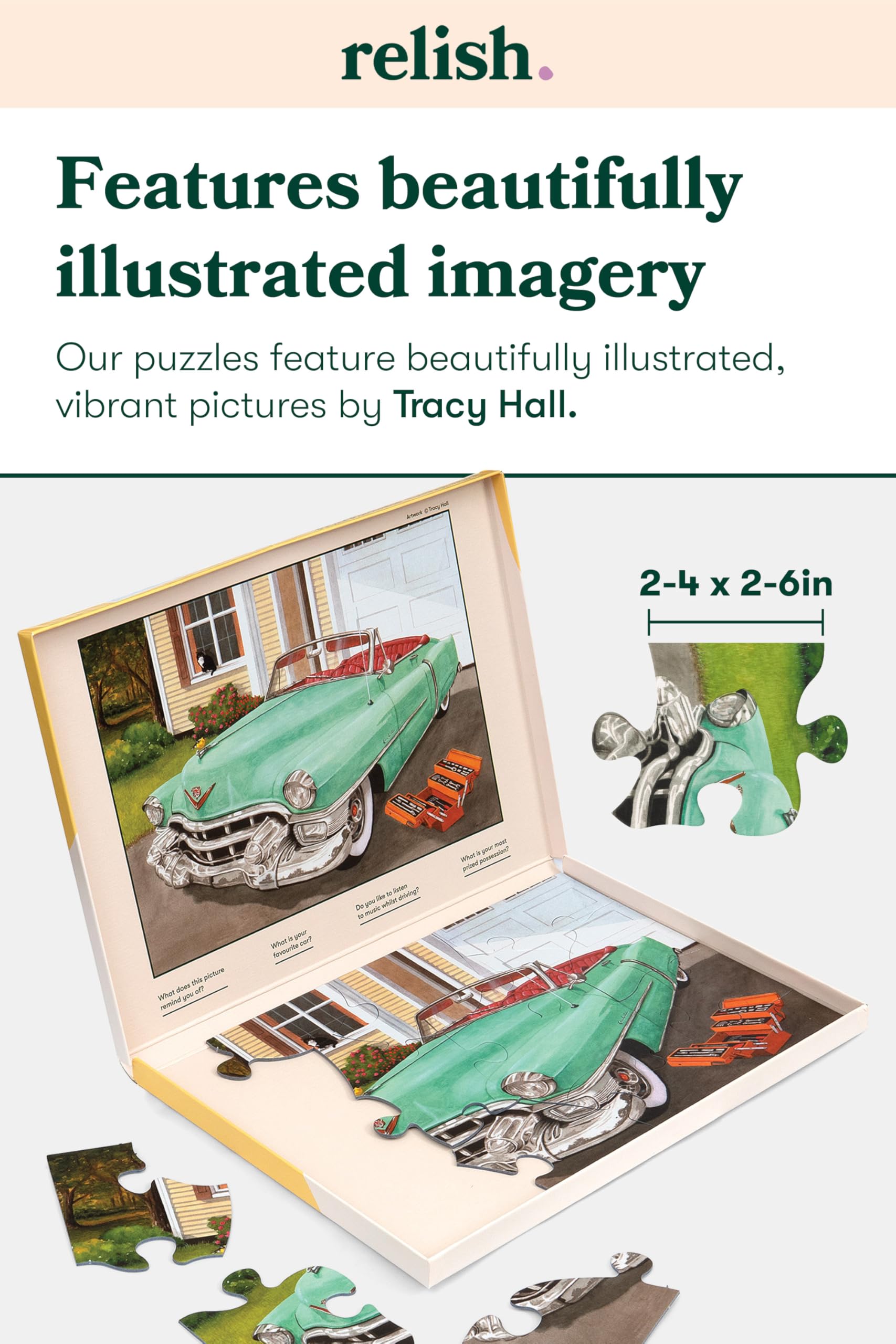 Relish Large Piece Puzzles for Seniors, 13 Piece Prized Possession Jigsaw Puzzle, Dementia Products for Elderly