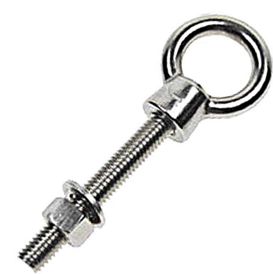 US STAINLESS Stainless Steel 316 (Shape Type 307) M10 Lifting Eye Bolt 10mm x 100mm Marine Grade Pitch of 1.5