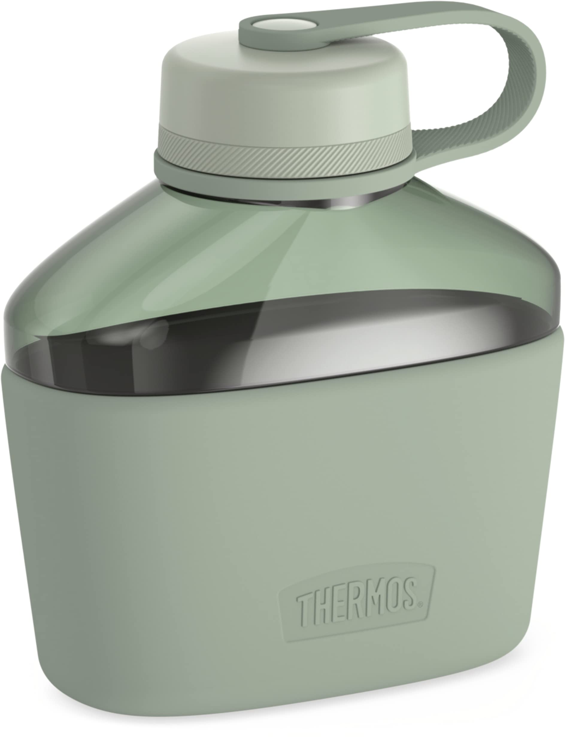 ALTA SERIES BY THERMOS Plastic Canteen Bottle 32 Ounce, Matcha Green