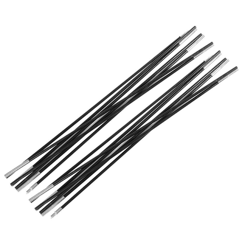 Alomejor Tent Pole Fiberglass Portable Awning Poles Foldable Support Rods for Hammocks Shelters Camping