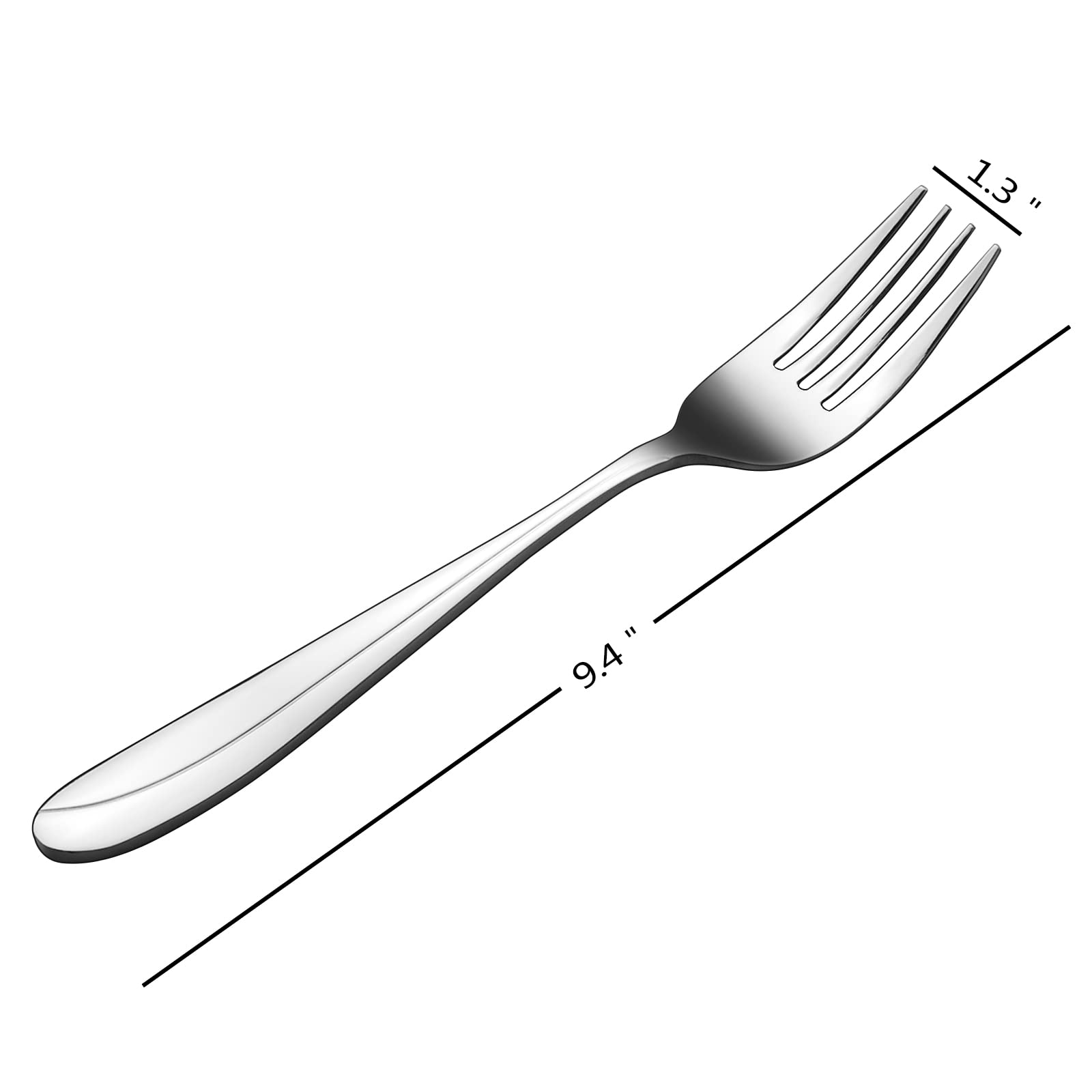 Anbers 8 Piece Large Serving Forks, Stainless Steel Buffet Banquet Serving Forks