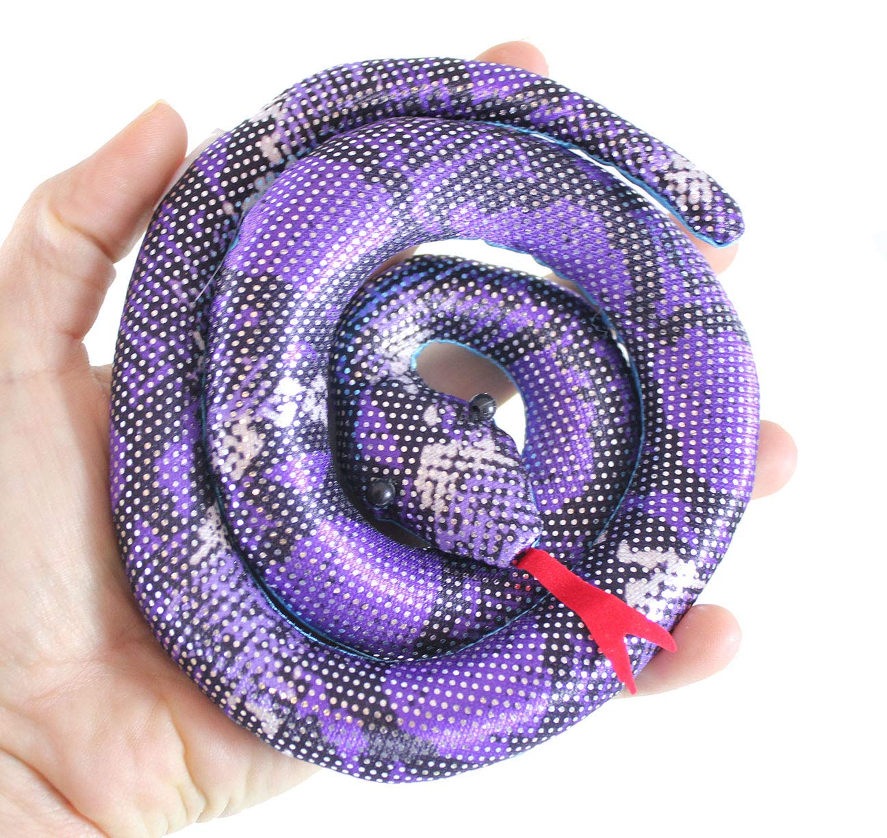 Curious Minds Busy Bags 5 Reptile Set - Sand Filled Animal Toy - Snake, Turtle, Lizard, Alligator, Frog- Heavy Weighted Sandbag Animal Plush Bean Bag Toss - Shimmering Glitter