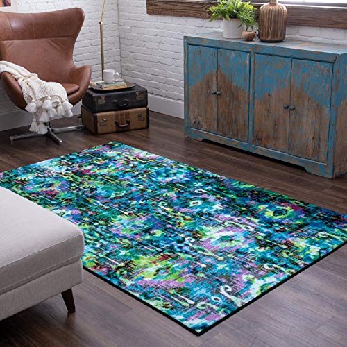 Mohawk Precision Printed Prismatic Arimo Area Rug, 5'x8', Lime Green