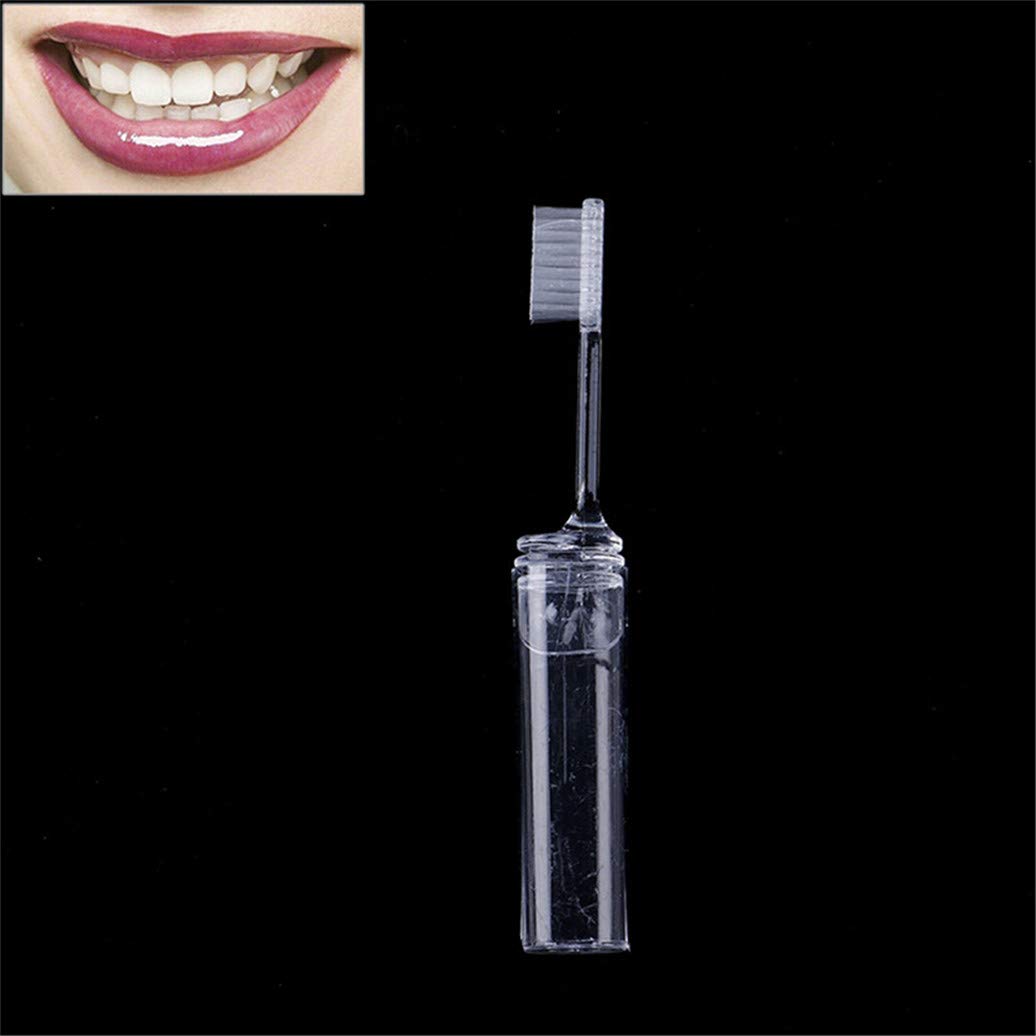 Kshcf Folding Toothbrush Plastic Transparent Portable Outdoor Travel Camping Foldable Teethbrush Soft Hair Solid Color Tooth Brush