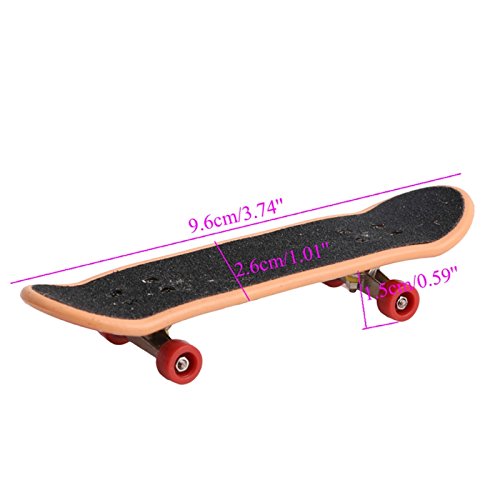 CS COSDDI Mini Skateboards for Fingers - Finger Skate Boards Sport Training Props with Ball Bearings - 4pcs Finger Toys Gifts for Kids(Random Color Pattern)