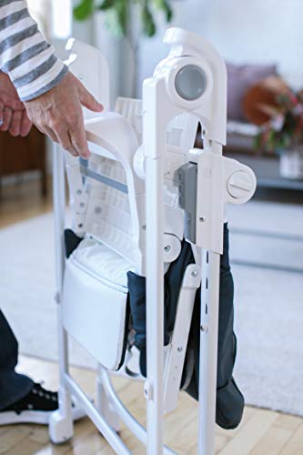 Inglesina Gusto Folding Convertible High Chair For Baby & Toddler Chair With Removable Tray, Cream