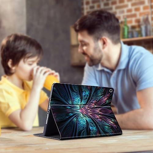 CGFGHHUY for Kindle Fire 7 Tablet Case 2019/2017 Release 9th/7th Generation 7 inch Lightweight Protective PU Leather Smart Stand Cover with Auto Wake Sleep - Peacocks Feathers