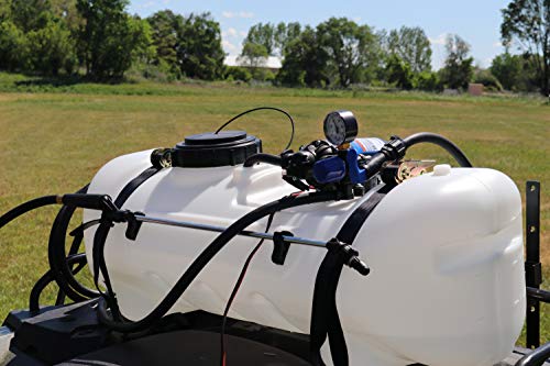 Master Manufacturing SAO-11-015A-MM 15 Gallon ATV Broadcast & Spot Sprayer-Everflo 2.2 GPM, White & Black