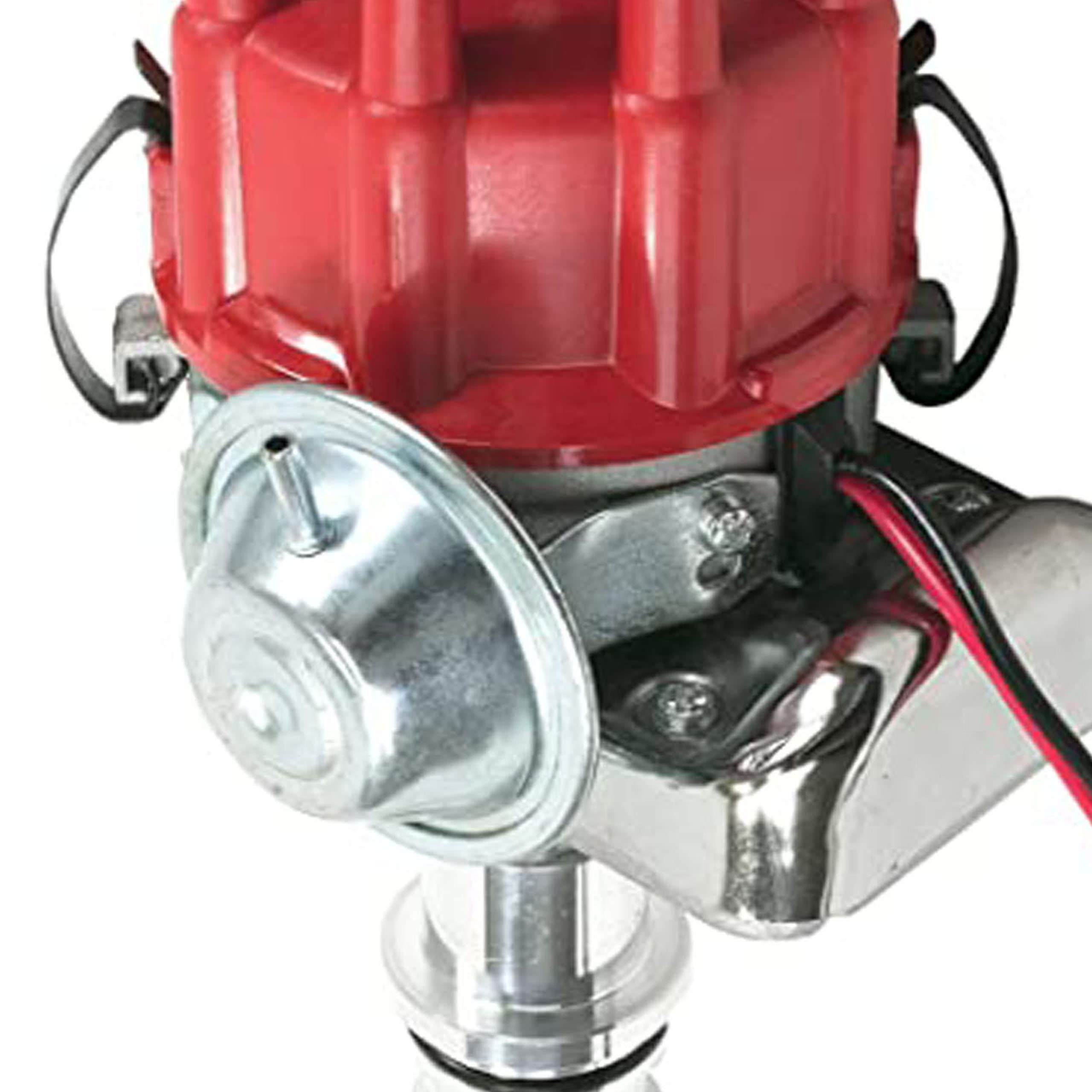 A-Team Performance R2R Complete Distributor - Ready 2 Run for Ford Windsor V8 221, 260, 289, 302 Series - Automotive Replacement Ignition Parts Two-Wire Installation with Blue Cap