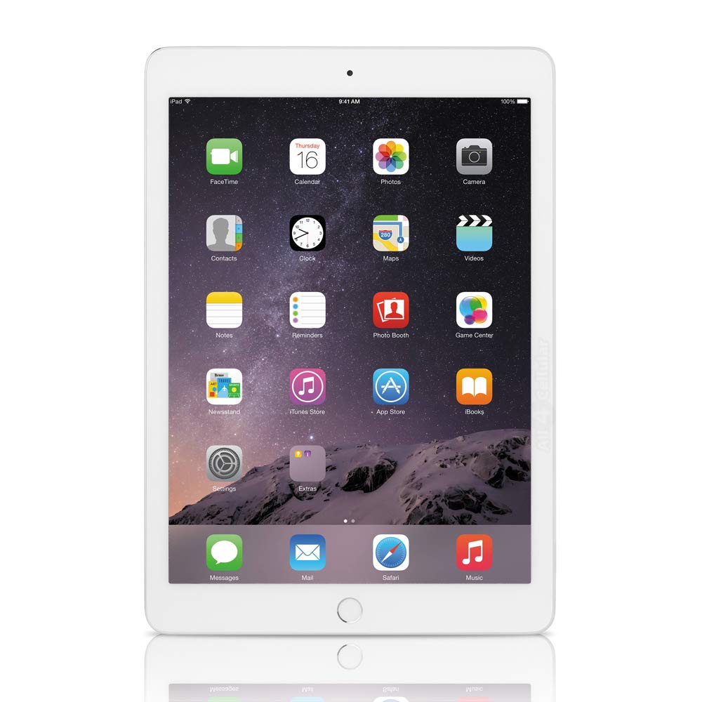 Apple iPad Air 2 MGTY2LL/A (128GB, Wi-Fi, Silver) (Renewed)
