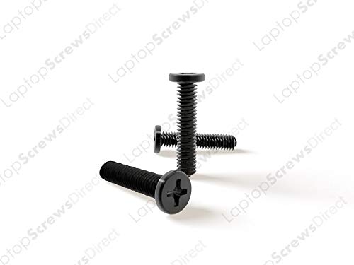 RapidSparesLtd Pack of 500 M2.5x10 New Black Zinc Wafer Head Laptop Machine Screw Philips Head