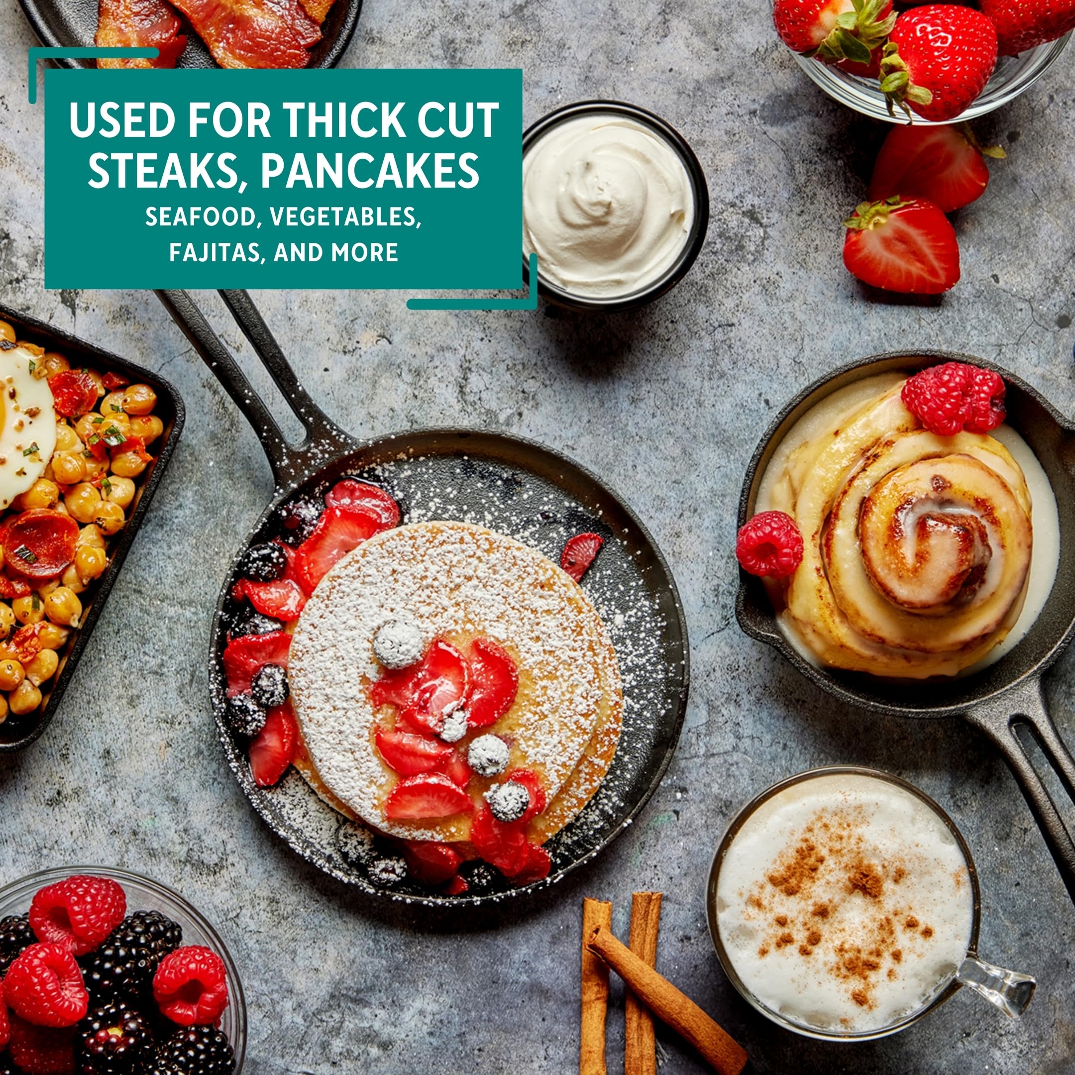 Mirro 6in Cast Iron Preseasoned Mini Griddle