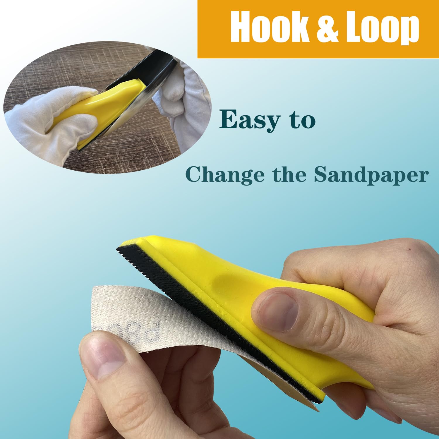 AutKerige Micro Detail Sander Paper Kit,80PCS Wet Dry Sandpaper-Grit 80 120 180 240 320 400 600 800,3.5”x 1”Hand Sanding Block with Hook and Loop Sanding Strips for Narrow Spaces Sanding or Polishing