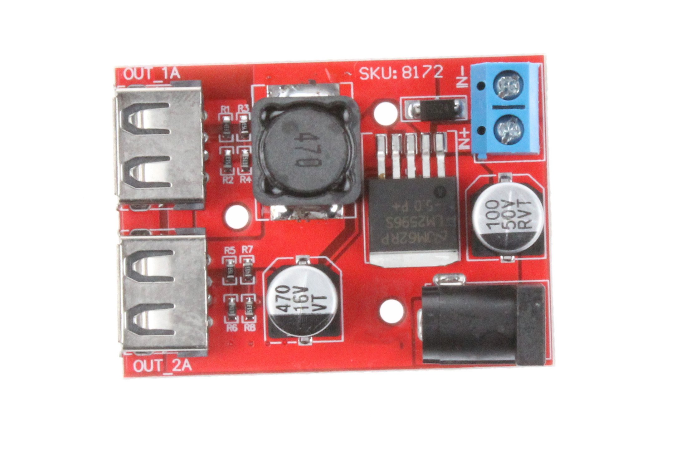 NOYITO 5V 3A Dual USB Power Supply Module DC12V 24V 36V 6-40V Buck to 5V Dual USB Output Charger Regulators