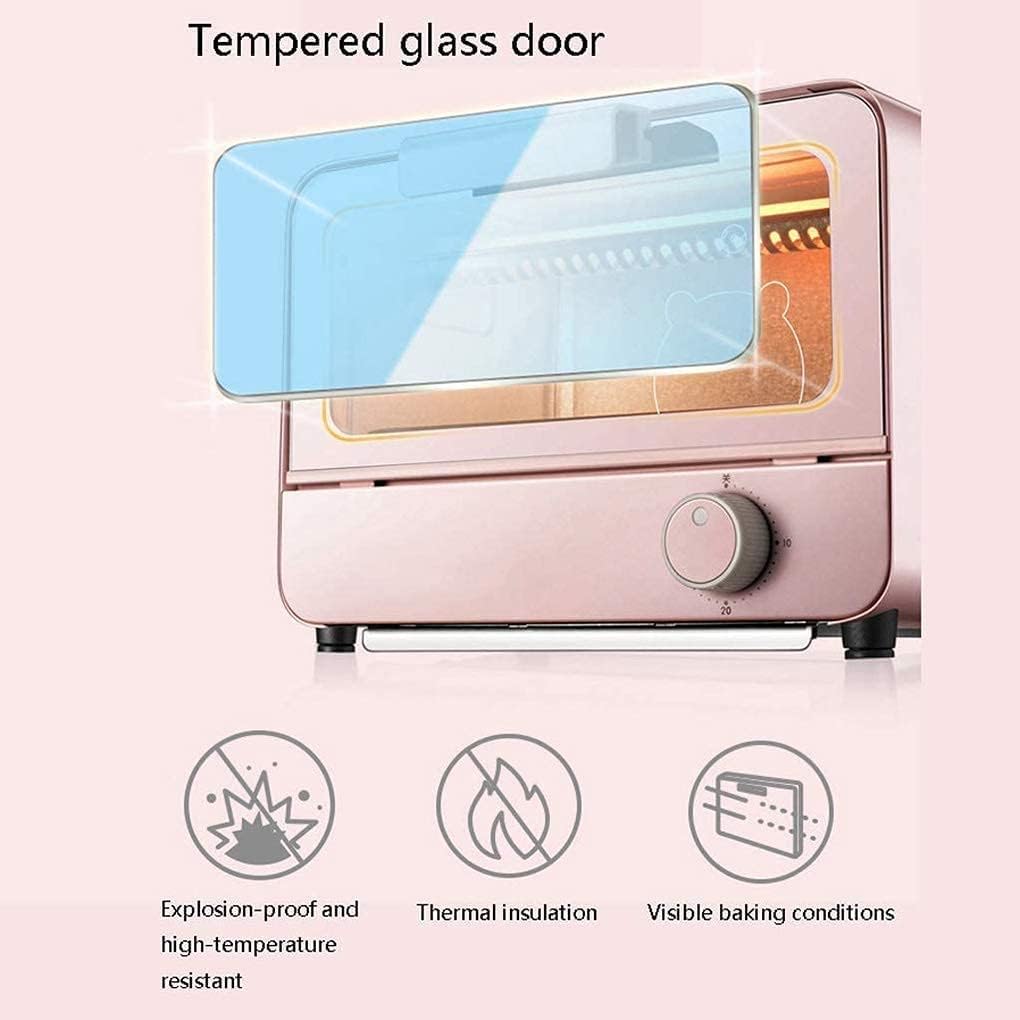 9L Mini Oven,with 800W Adjustable Temperature 50-230 ℃ and 30 Minutes Timer Household Baking Multifunctional Cake Oven (Blue) (Blue)
