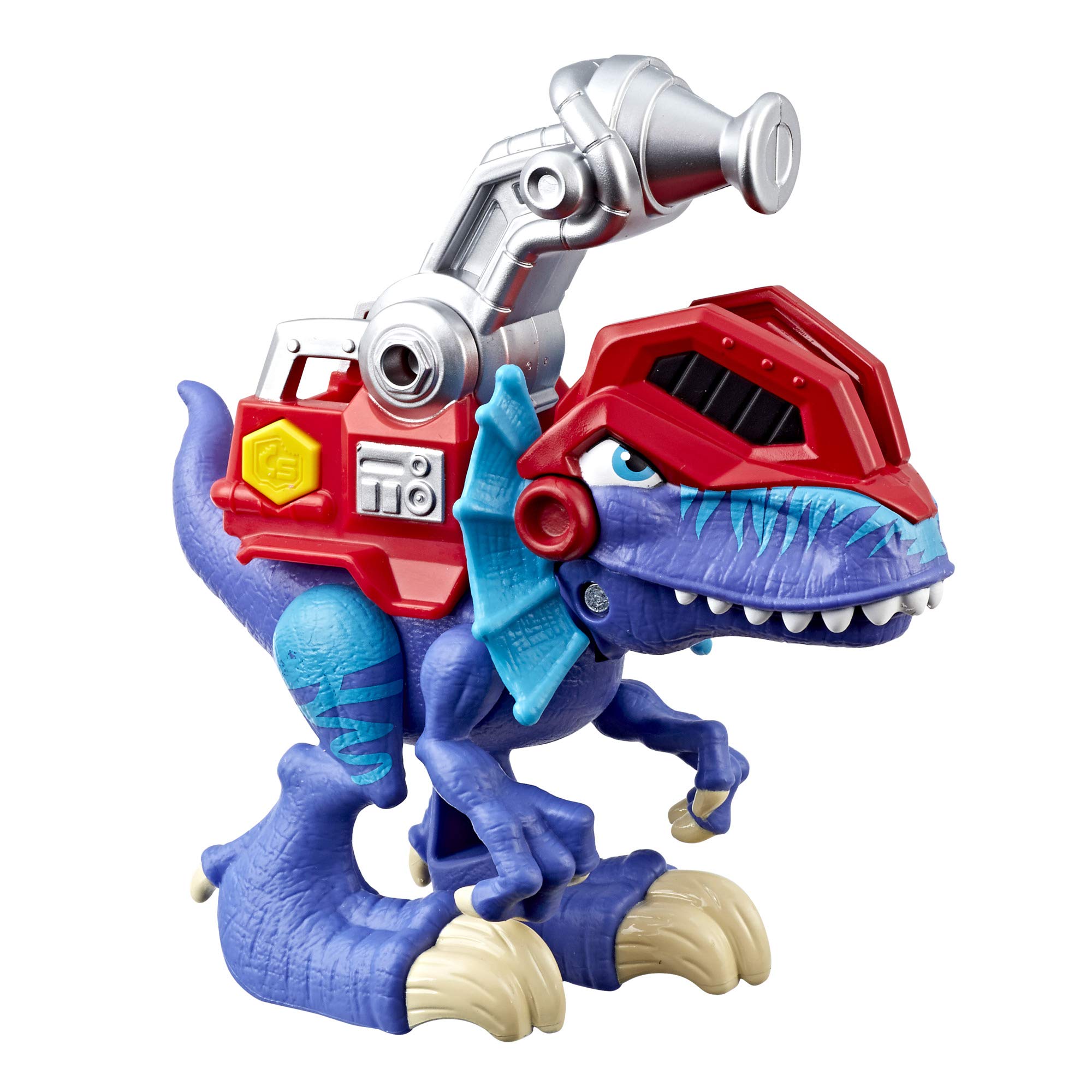 Chomp Squad Playskool Dino Bundle, Dinosaur Toy 3-Pack with Backsplash, Tow Zone and Drill Bite Dinosaur Figures for Kids 3 Years and Up