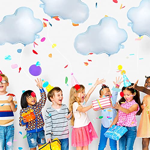 6 Pieces White Cloud Foil Balloons For Birthday Baby Shower Themed Party Birthday Party Decorations Supplies