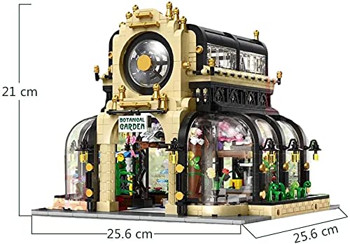 General Jim's Botanical Gardens City Streetview Building Blocks Set - Modular Creator Set with Lights Compatible with Major Brands
