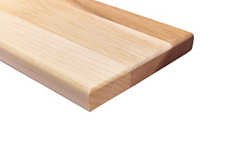 Labell Handle Serving Boards - Small Canadian Maple Hardwood Cutting Board for Meats, Vegetables, Fruits, and Cheeses - Flat Paddle Chopping Board Perfect for Charcuterie (5" x 10" x 0.75")