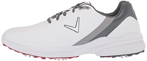 Callaway Men's Solana TRX v2 Golf Shoe, White/Grey, 10.5