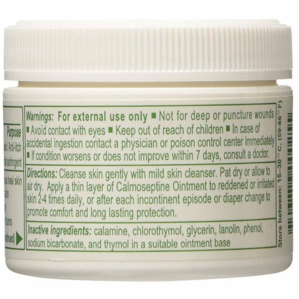 Calmoseptine Diaper Rash Ointment Jar - 2.5 Oz (Pack of 5)