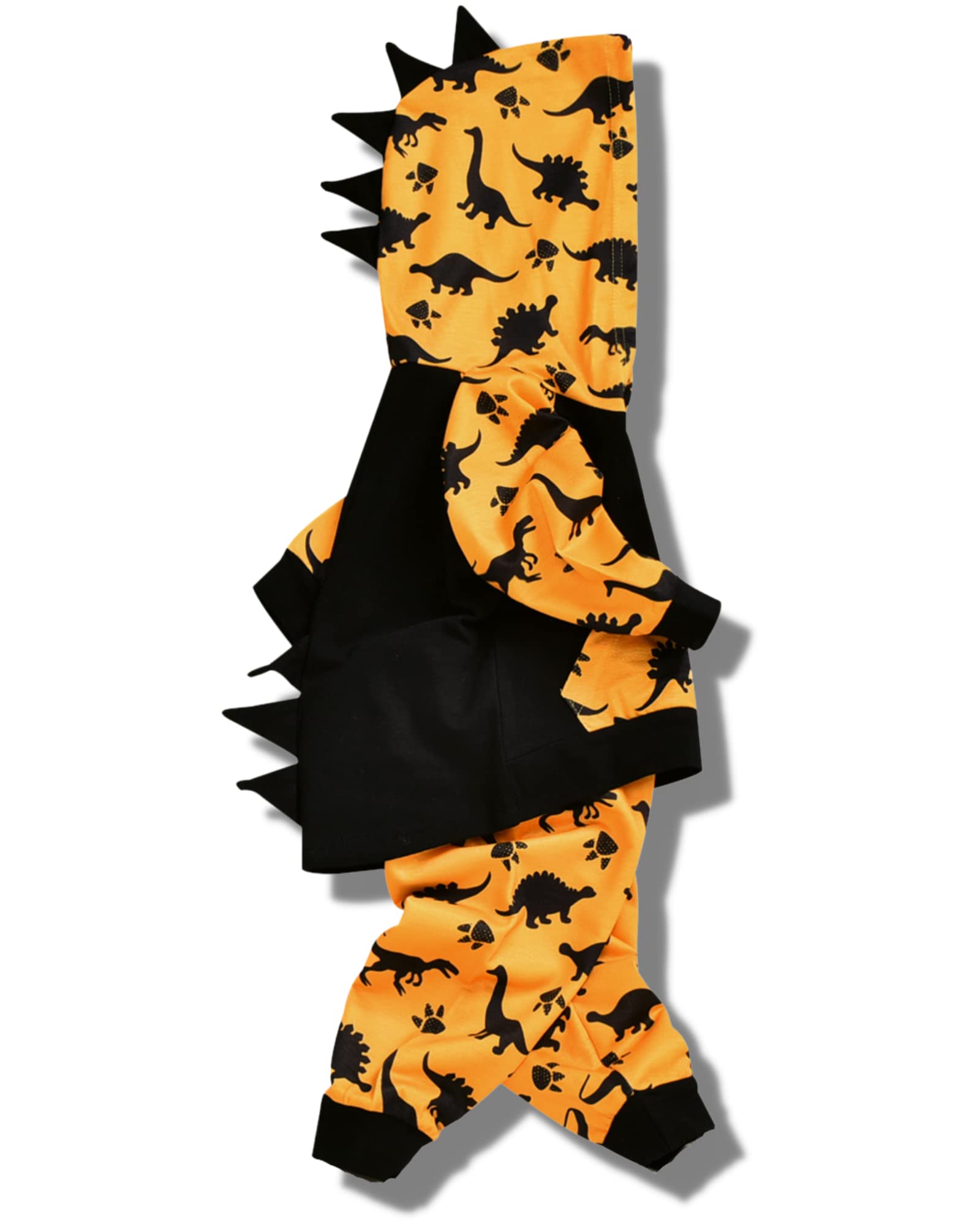 Aalizzwell 4T- 5T Toddler Boys Dinosaur Sweatsuits Hoodie Outfit Long Sleeve Fall Winter Spring Clothes Yellow Dino