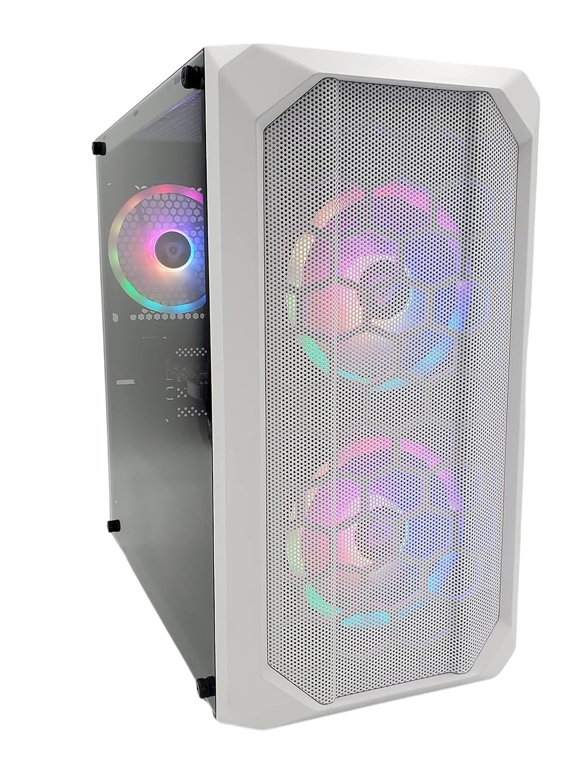 AXIOM GAMING PC, Desktop Computer, Mid Tower, Intel i5, 8 gb Memory, 512 gb SSD, GTX 650, Wi-Fi, Windows 10 (White)