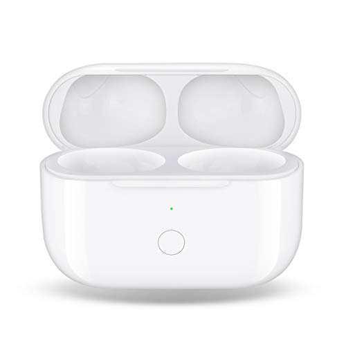 Charging Case Replacement Compatible for AirPod Pro, Wireless Charger Case with Bluetooth Pairing Sync Button, No Earbuds, White