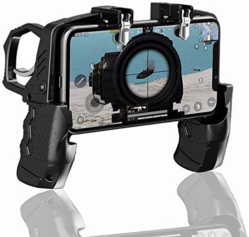 Mobile Game Controller L1R1 Triggers [ 2 Finger ], FPS or Battle Royale Controller Gaming Grip Joystick Gamepad, Shoot Aim Keys for 4.7-6.5" Android/iOS Phone