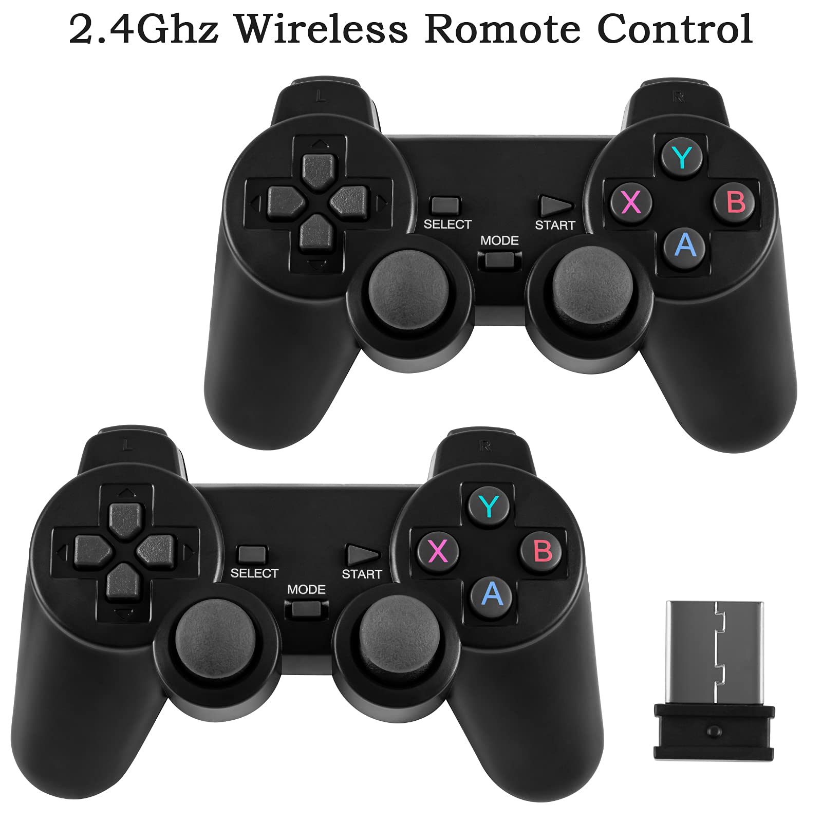 Retro Game Console, HD Classic Games Console Built in 5000 Game in TF Card, 9 Emulator Console, HDMI Output TV Video Game Console, 4K Console with Dual 2.4G Wireless Controllers - 32G (32G)