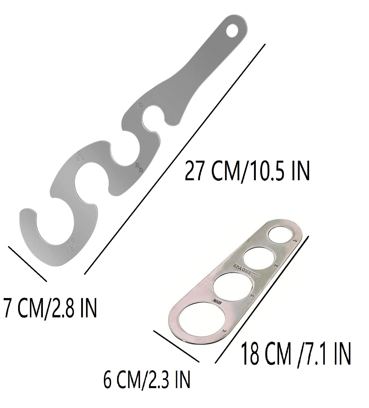 Spaghetti Pasta Measure Stainless Steel Spaghetti Measurer Tool 4 Serving Portion Control Pasta Cooking Tool Kitchen Gadgets 2 Pcs Different structure