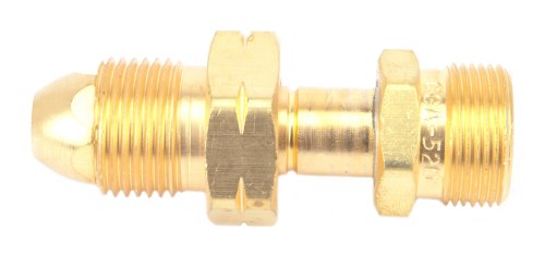 Forney 87806 Acetylene Regulator Adaptor, CGA 510 To CGA 520, #4 Tank to Regulator, 125-CF