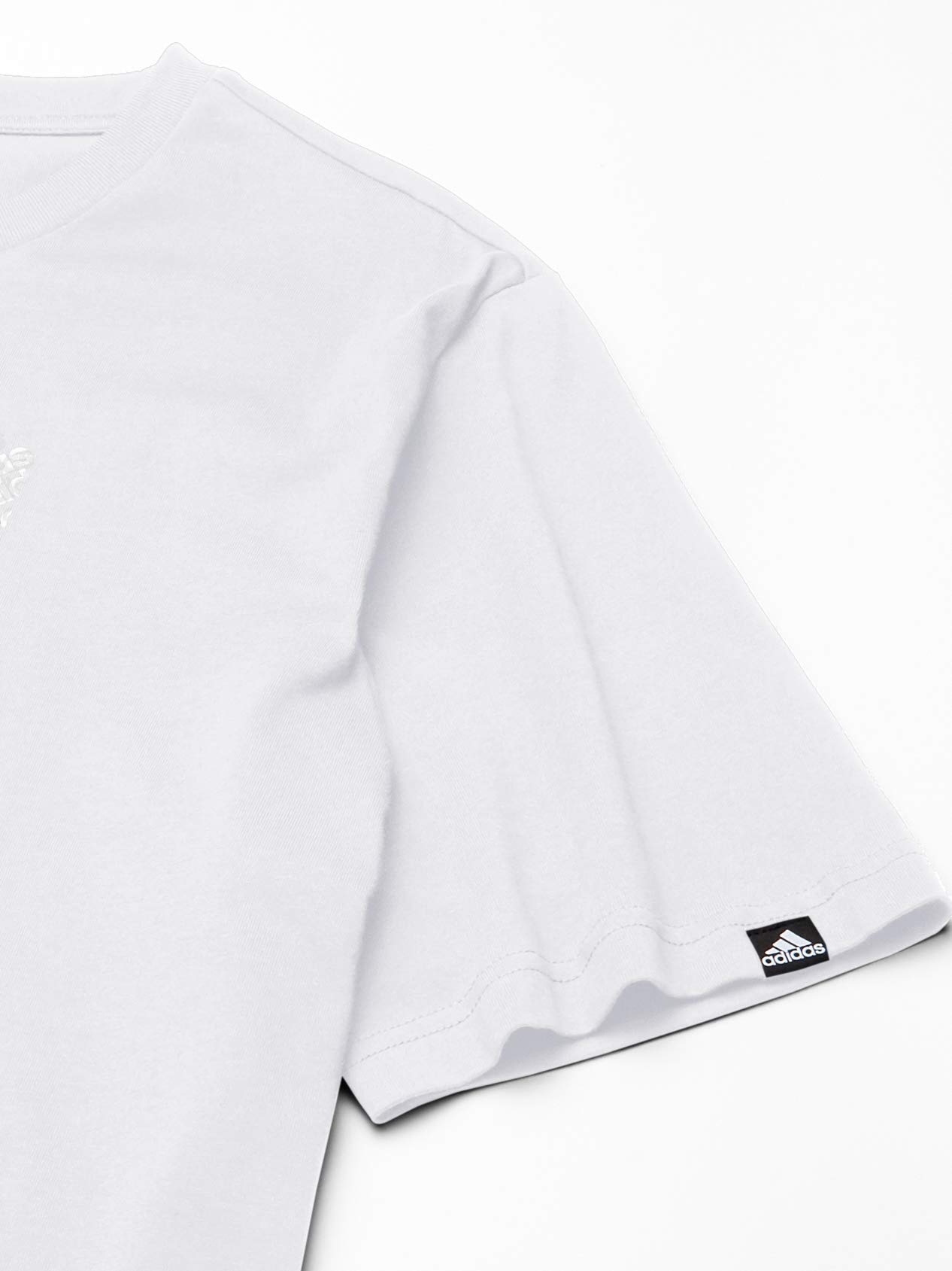 adidas Male Logo Grid Tee, White , XL