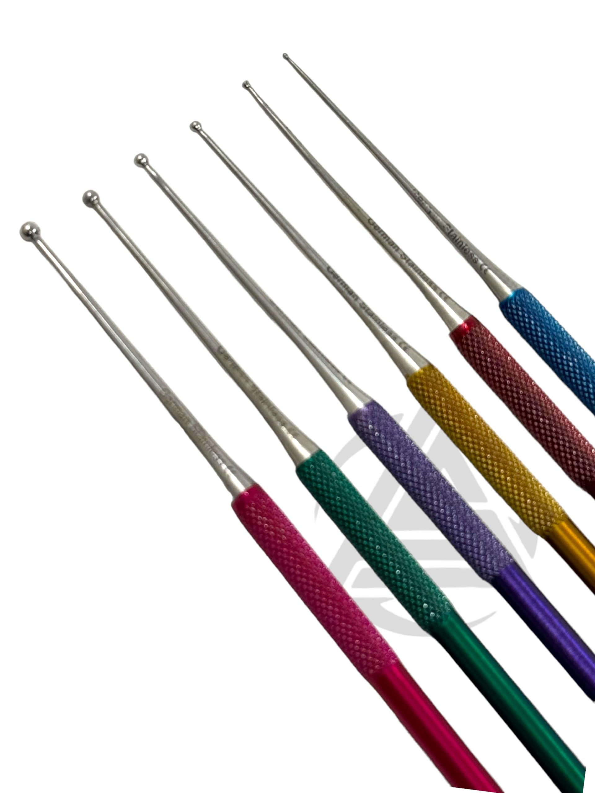 Premium German Stainless-Ball Tip Snake Sexing Probe Set 6 Pieces