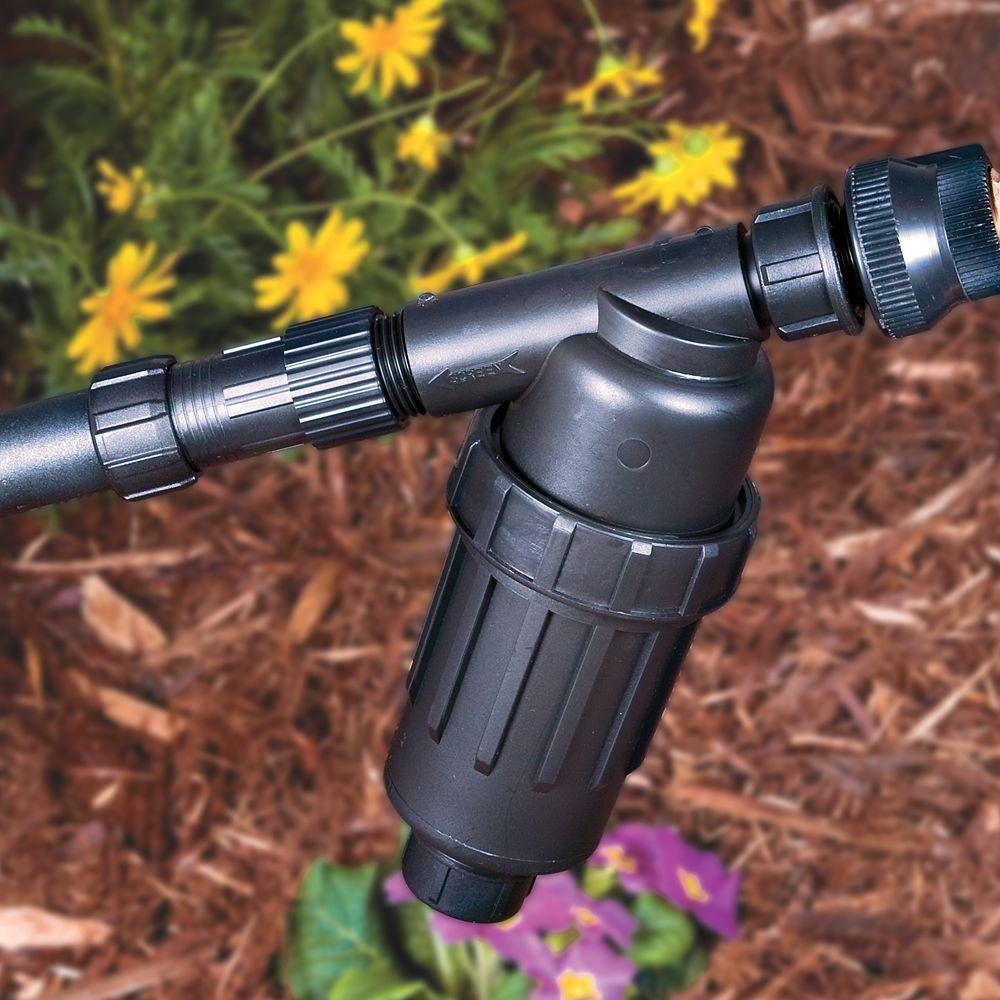 Drip Irrigation Y Filter 155 Mesh 1" Plastic Screen Filter - (1" Pipe Thread With Flush Cap)