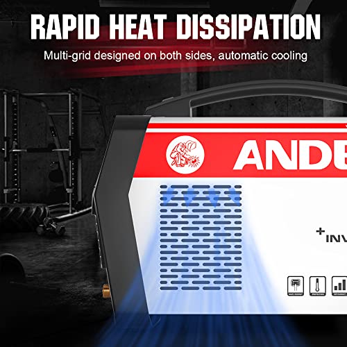 ANDELI Tig Welder,HOT/MMA/CLEAN/Cold/TIG Pulse TIG Welder,160Amp 110V/220V IGBT Digital Inverter TIG Welding Machine (TIG-250G PRO)