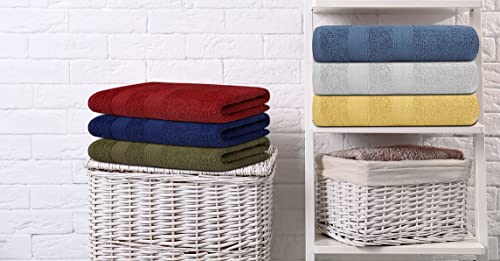 ZUPERIA Classic Hand Towels - 10 Pack - 16" x 28" - Ultra Soft 100% Cotton Large Bathroom Towels, Highly Absorbent Towel for Bathroom, Ideal for Pool, Home, Gym, Spa, Hotel (Assorted)