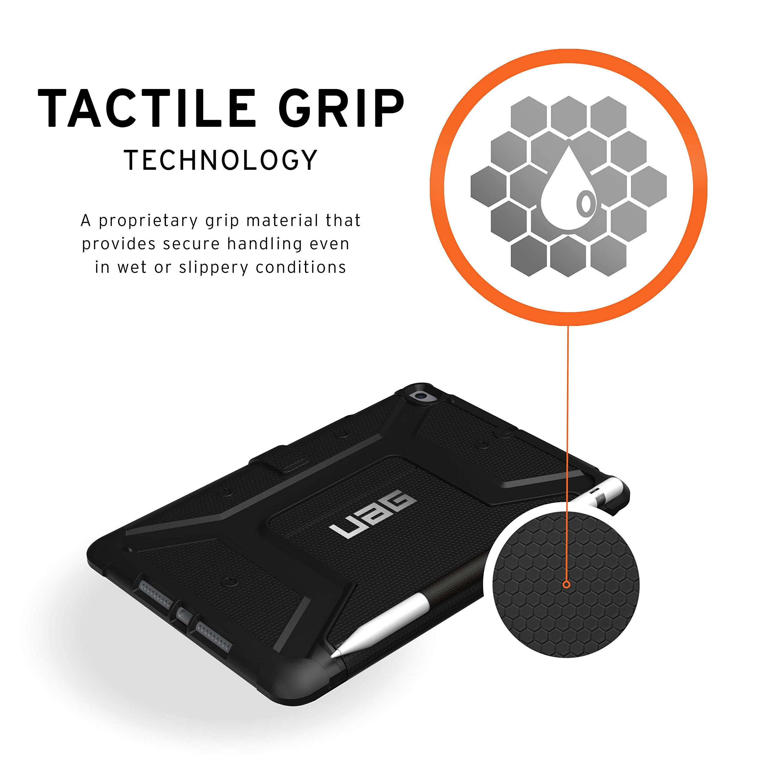 UAG Folio iPad Mini (5th Gen, 2019) Case Metropolis Feather-Light Rugged [Black] Military Drop Tested iPad Cover with Apple Pencil Holder