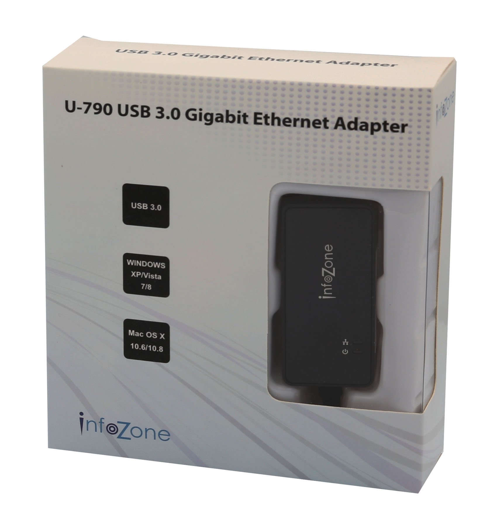 IO Crest USB 3.0 to RJ45 10/100/1000 Gigabit Ethernet LAN NIC Adapter for Windows, Mac, Linux - SY-ADA24029